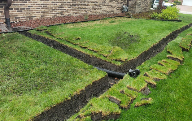Exterior French Drain Installation Exterior French Drain Types